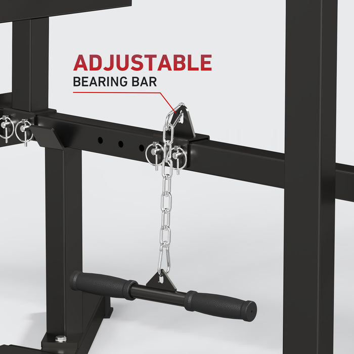 GMWD Chest Supported T Bar Row Machine Incline Back Training Plate-loaded