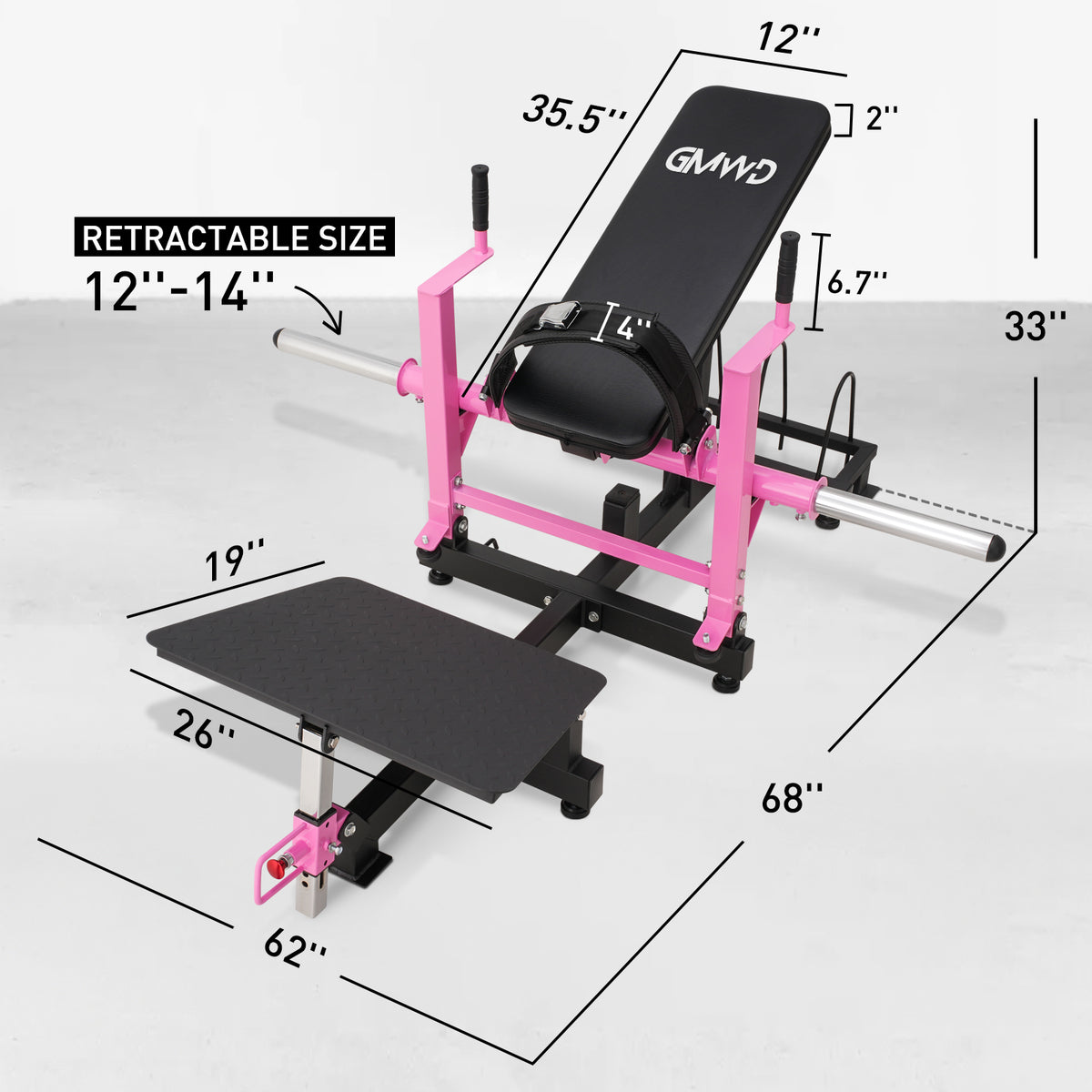 Hip Thrust Machine - GMWD Fitness