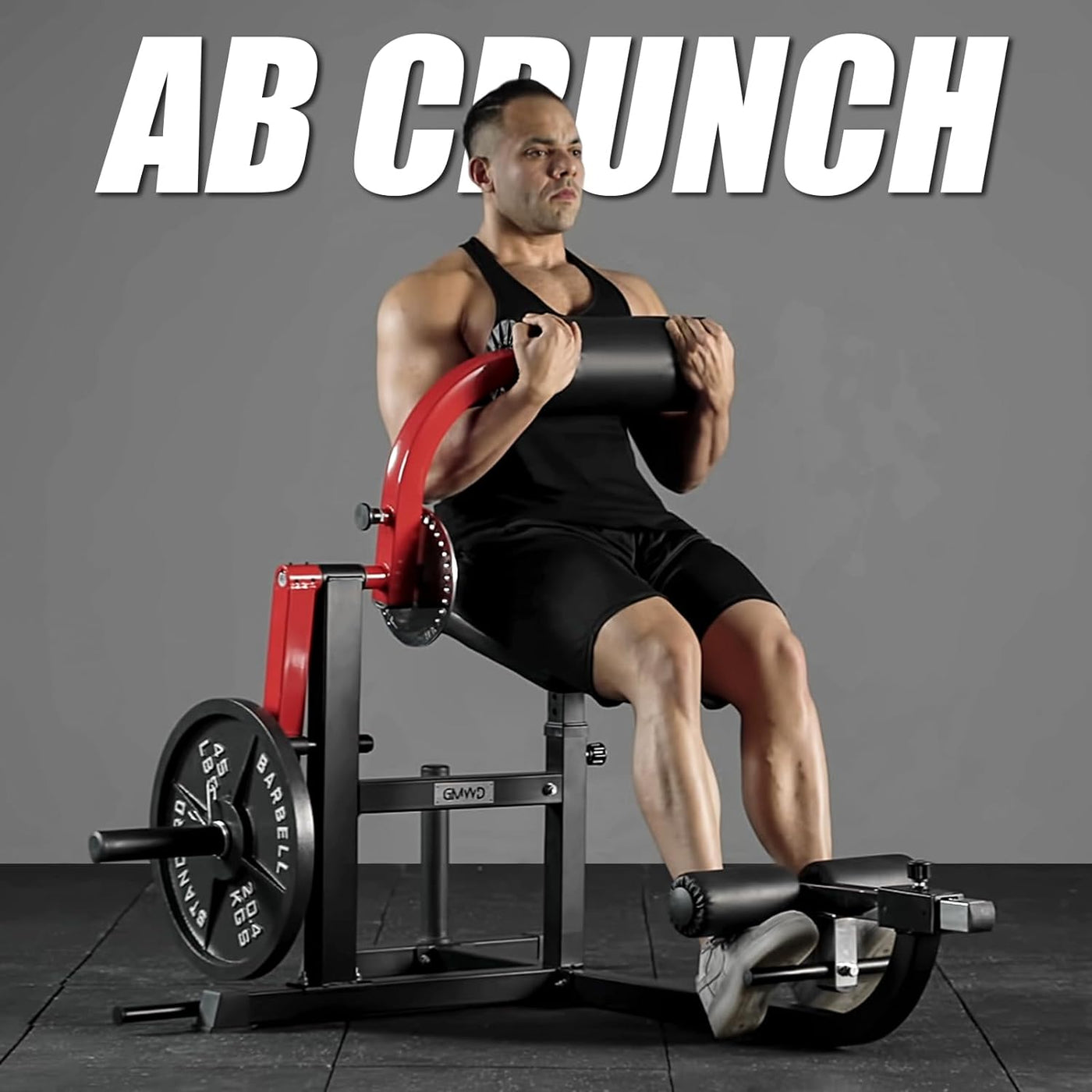 GMWD Dual Ab and Back Machine, Seated Ab Crunch Machine Upper Body Core ...