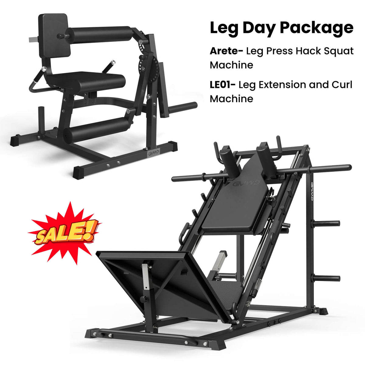 GMWD 1.4k Budget Leg Day Package Leg Press Machine and Leg Curl ...
