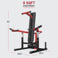 GMWD Chest Press Machine with Independent Arms, Foldable Bench Press ...