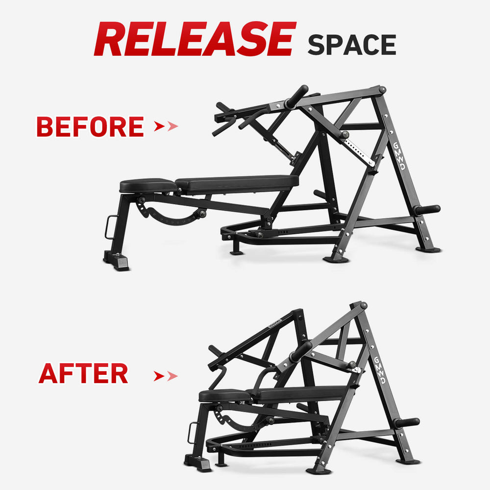 GMWD Incline/Decline/Flat Chest Press Machine V3, Gas Spring ...