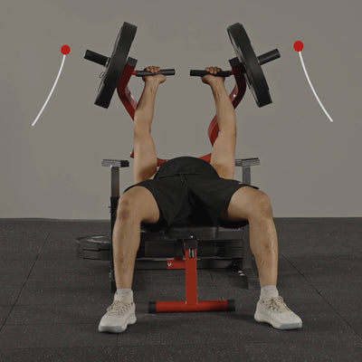 GMWD Chest Press Machine with Independent Arms, Foldable Bench Press ...