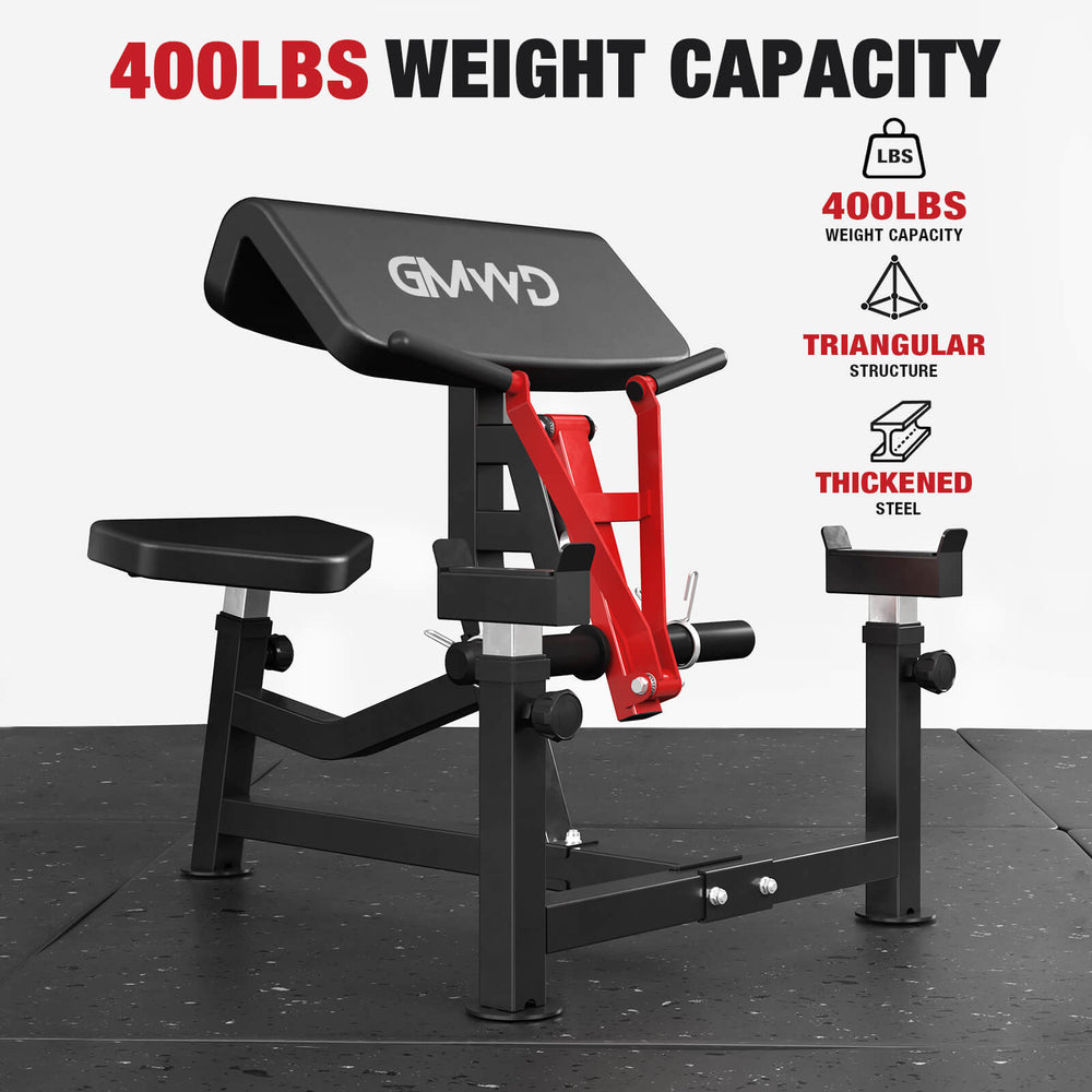 GMWD Bicep Curl Machine Preacher Curl Bench, Arm Workout Machine