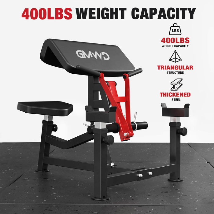 GMWD Bicep Curl Machine Preacher Curl Bench, Arm Workout Machine