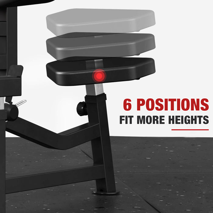 GMWD Bicep Curl Machine Preacher Curl Bench, Arm Workout Machine