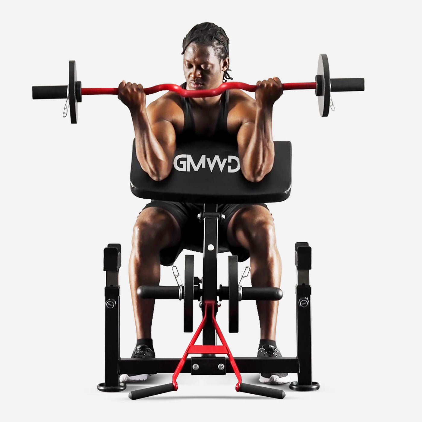 GMWD Bicep Curl Machine Preacher Curl Bench, Arm Workout Machine