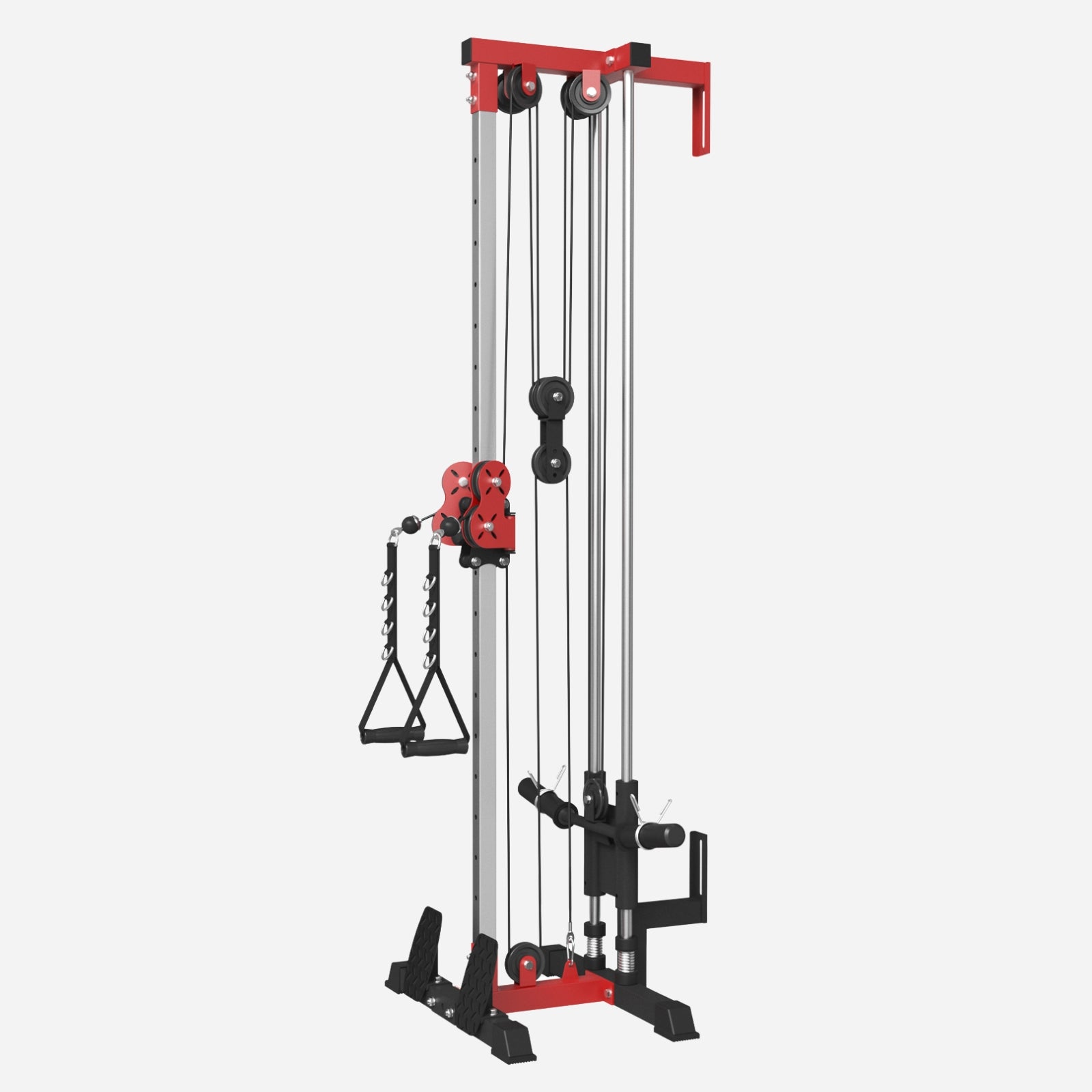 GMWD Wall Mount Cable Station Lat Power Cable Crossover Dual Pulley