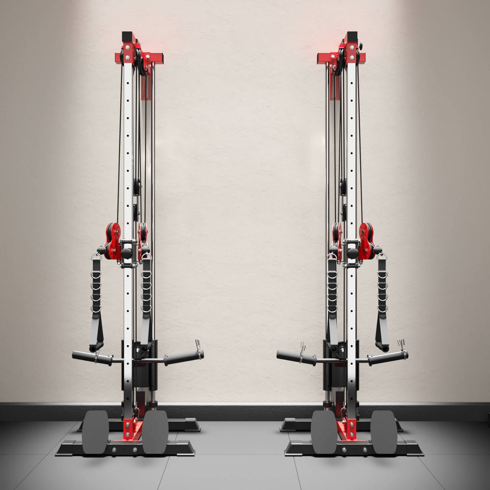 Wall Mount Cable Machine, Lat Power Cable/Crossover Dual Pulley - GMWD