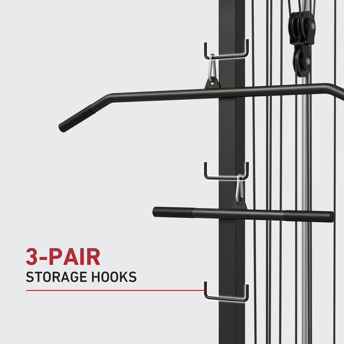 GMWD Cable Crossover Machine Lat Pulldown Dual Pulley Functional Trainer