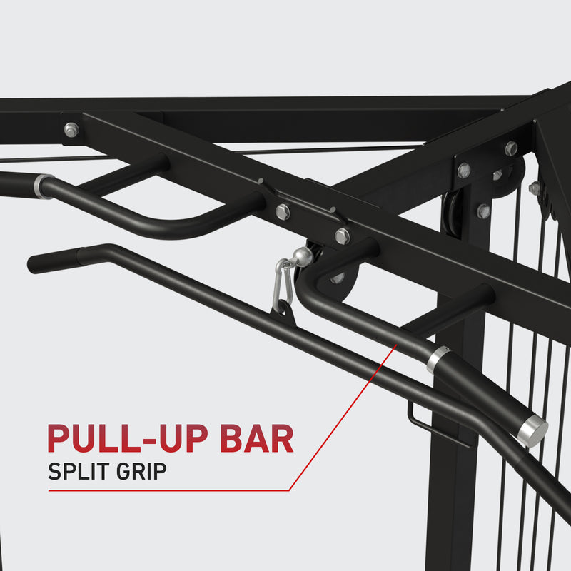 GMWD Cable Crossover Machine Lat Pulldown Dual Pulley Functional Trainer