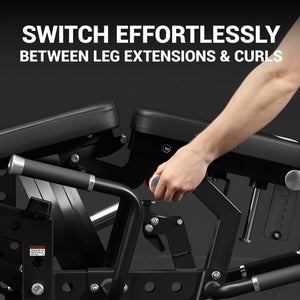 GMWD Commercial Leg Extension Prone Leg Curl Machine Plate Loaded Tall Fit