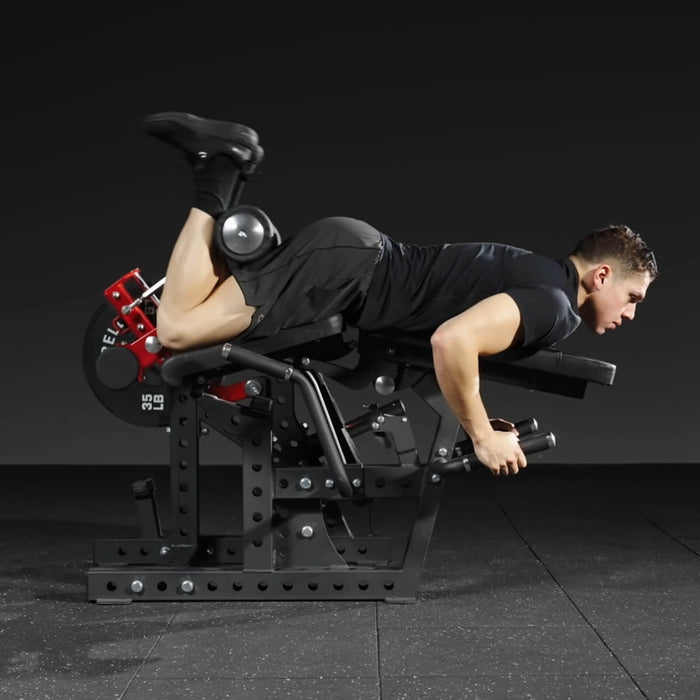 GMWD Commercial Leg Extension Prone Leg Curl Machine Plate Loaded Tall Fit