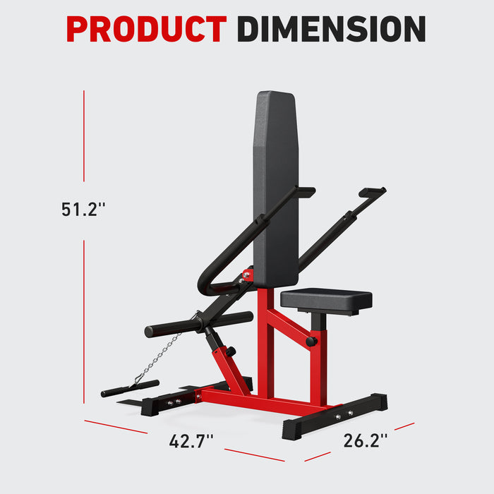 GMWD Adjustable Seated Dip Machine, Plate Loaded Tricep Pushdown Machine