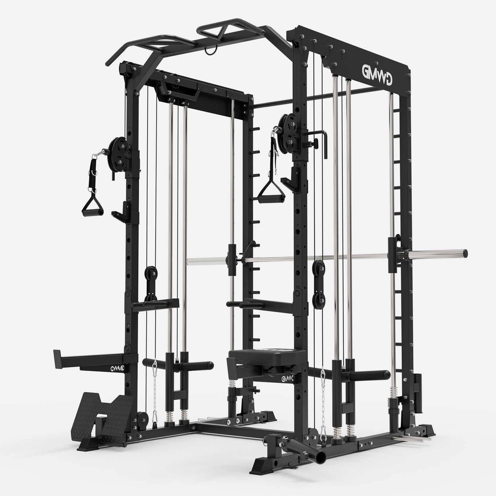 Dual Action Smith Machine with Functional Trainer with Cables - GMWD