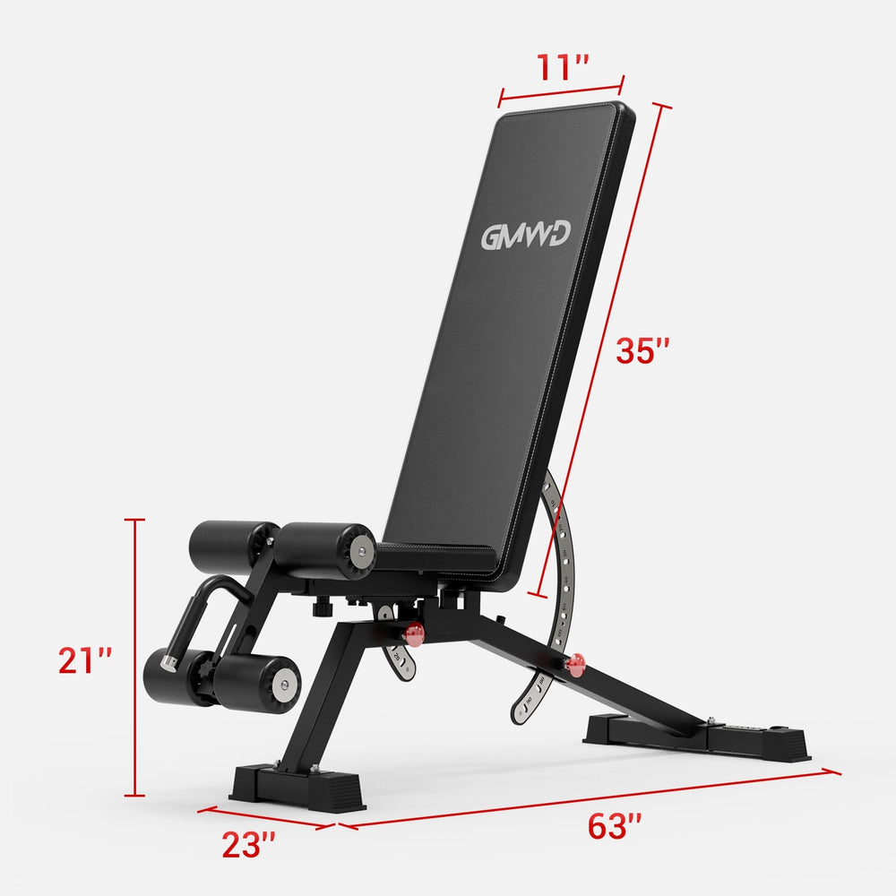 WB00 Commercial FID Adjustable Weight Bench - GMWD