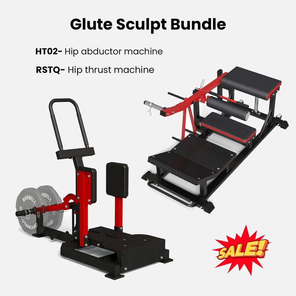 GMWD Budget Glute Training Bundle, Hip thrust machine, hip abductor machine