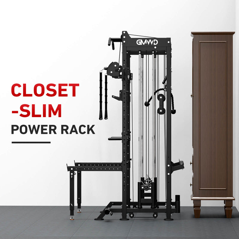 GMWD Half Rack with Functional Trainer Plate Loaded Safety Guarantee