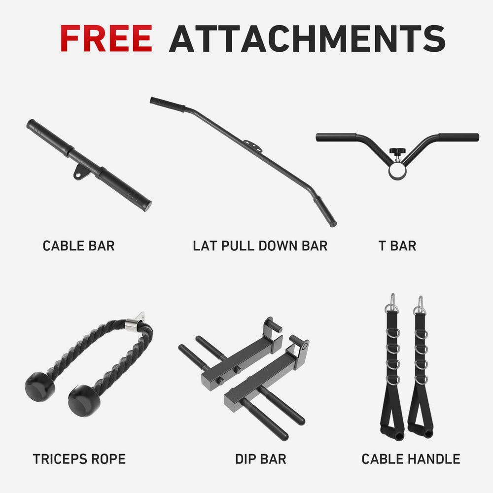 GMWD Half Rack with Functional Trainer Plate Loaded Safety Guarantee