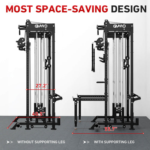 GMWD Half Rack with Functional Trainer Plate Loaded Safety Guarantee