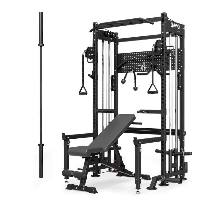 GMWD Half Rack with Functional Trainer Plate Loaded Safety Guarantee