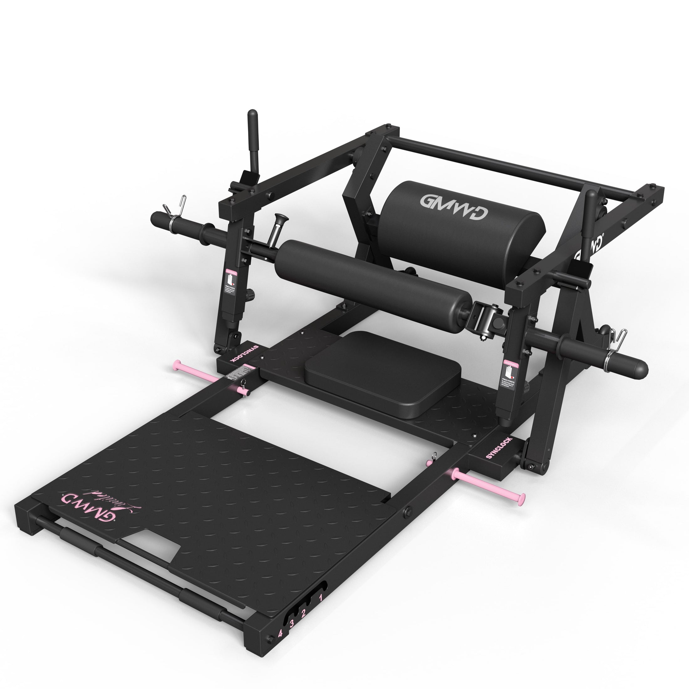GMWD Hip Thrust Machine 800LB Plate-Loaded Glute Drive Machine For Butt ...