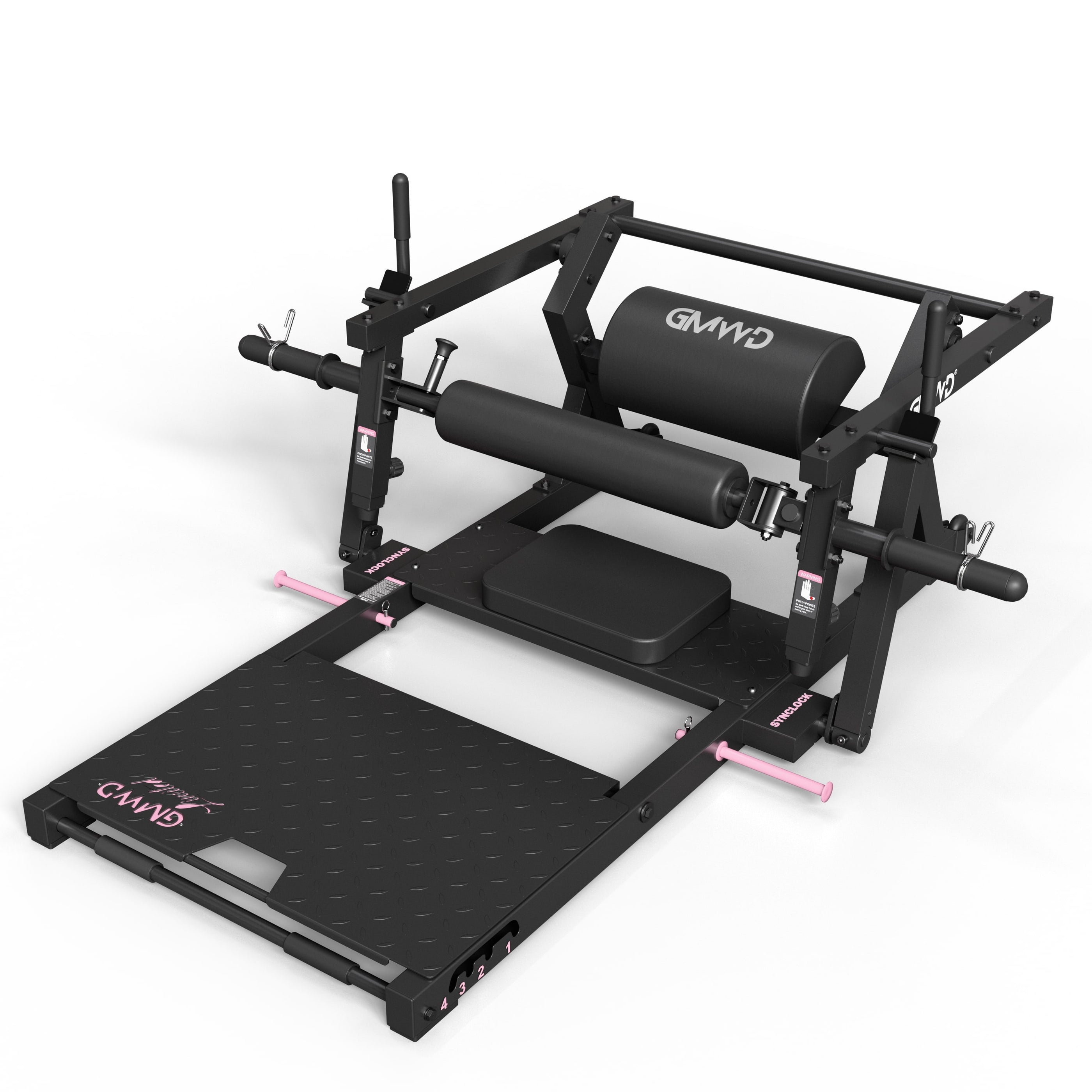 GMWD Hip Thrust Machine 800LB Plate-Loaded Glute Drive Machine For Butt ...