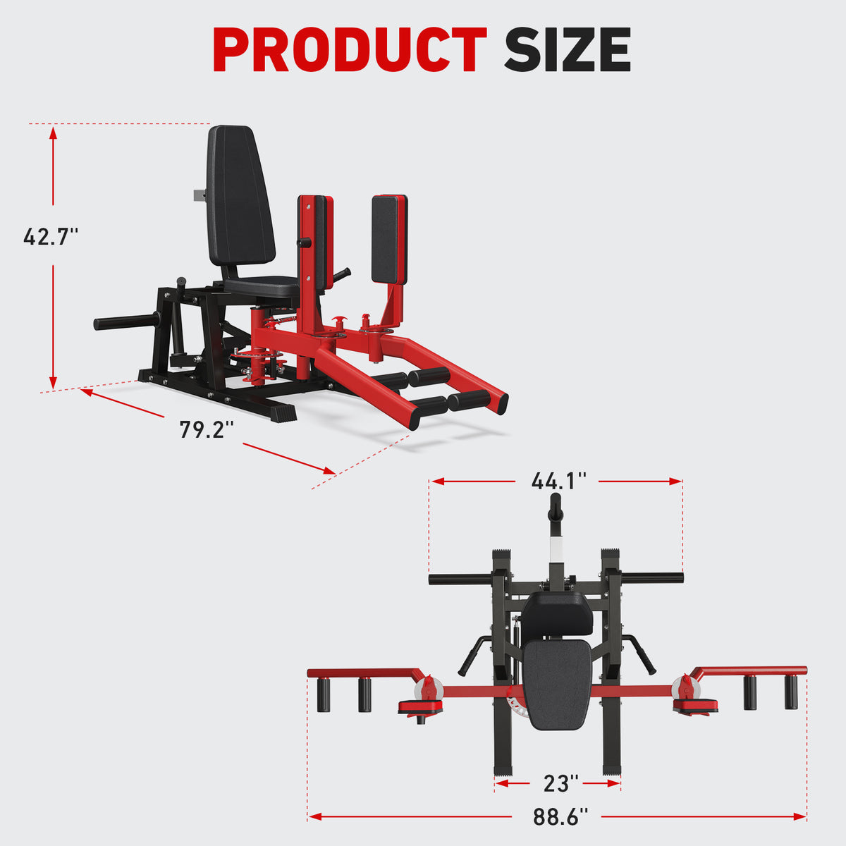 GMWD Hip Abductor Machine Plate-loaded Inner Outer Thigh Machines