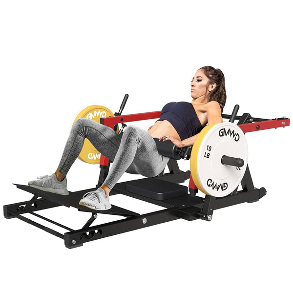 GMWD Hip Thrust Machine 800LB Plate-Loaded Glute Drive Machine For Butt ...