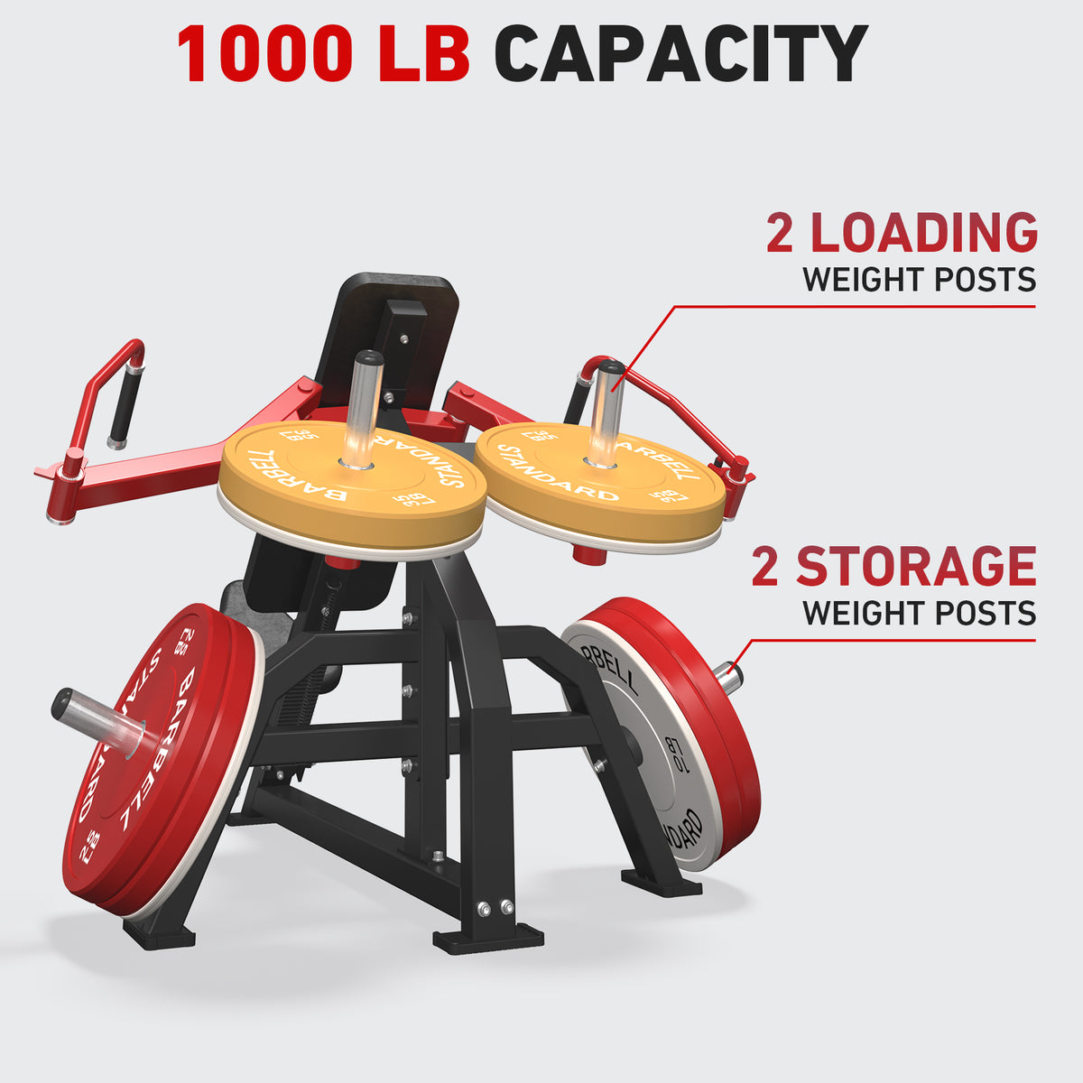 GMWD Incline Pec Fly Machine, Leverage Chest Fly Machine 1000LB Plate ...