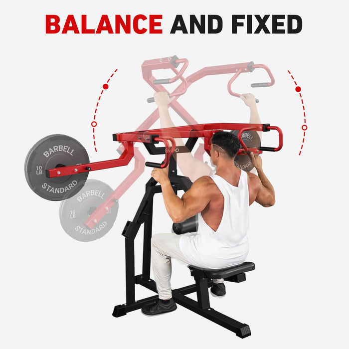 GMWD Plate-Loaded Lat Pulldown Machine LM00 for Home Gym