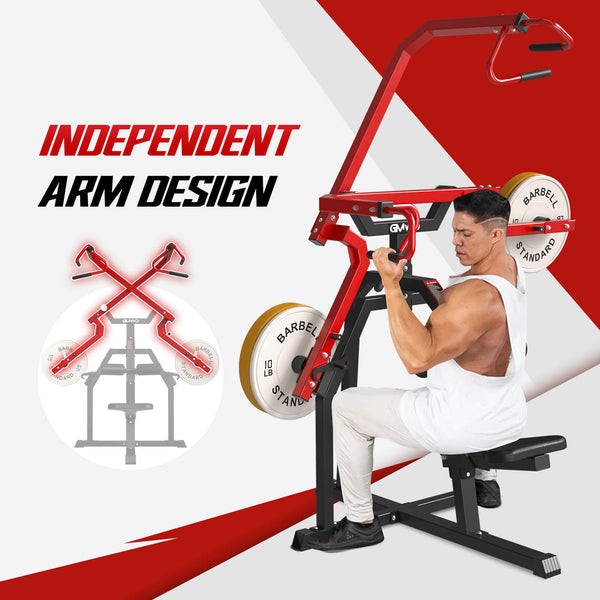 Plate-Loaded Lat Pulldown Machine LM00 for Home Gym - GMWD