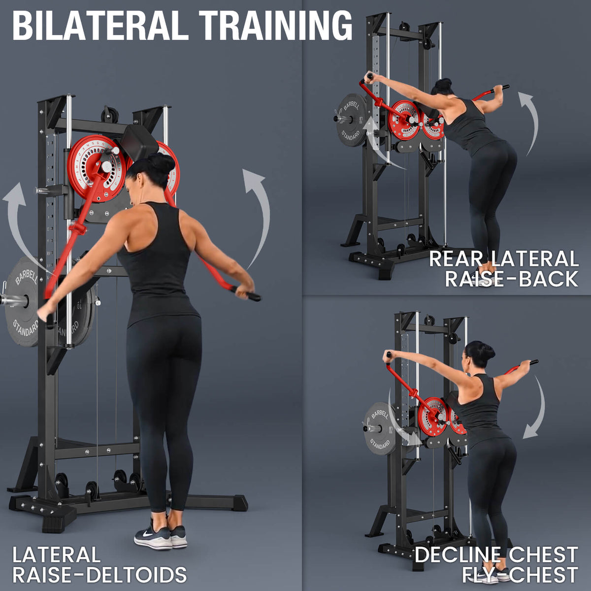GMWD Lateral Raise & Adjustable Standing Multi-Flight Machine CPJ ...