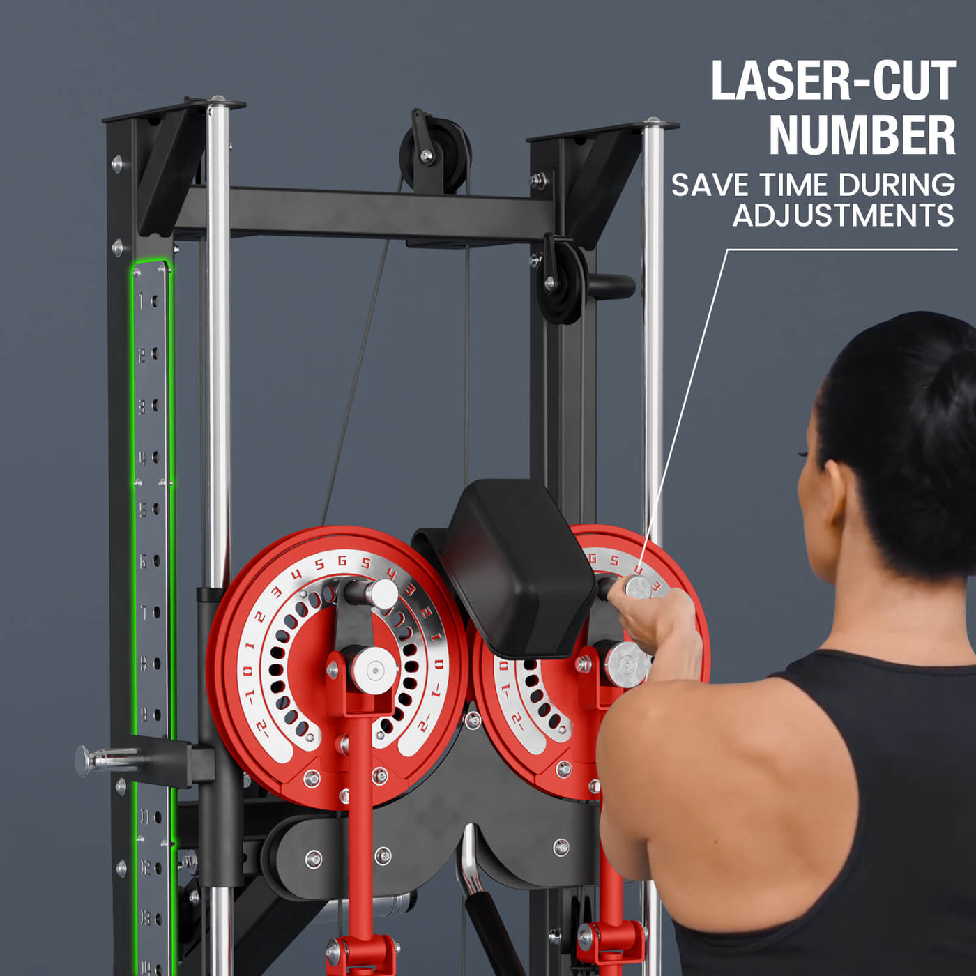 GMWD Lateral Raise & Adjustable Standing Multi-Flight Machine CPJ Deltoid, LAT, and Chest Home ...
