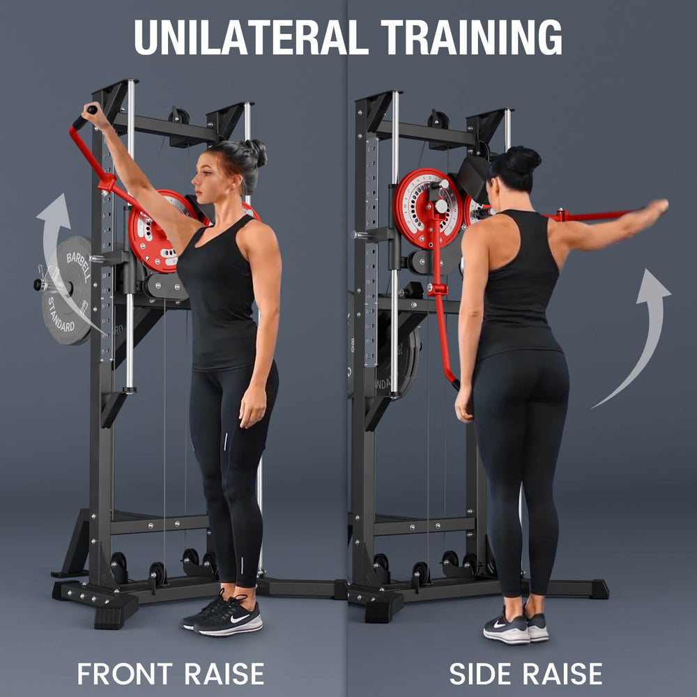 GMWD Lateral Raise & Adjustable Standing Multi-Flight Machine CPJ Deltoid, LAT, and Chest Home ...