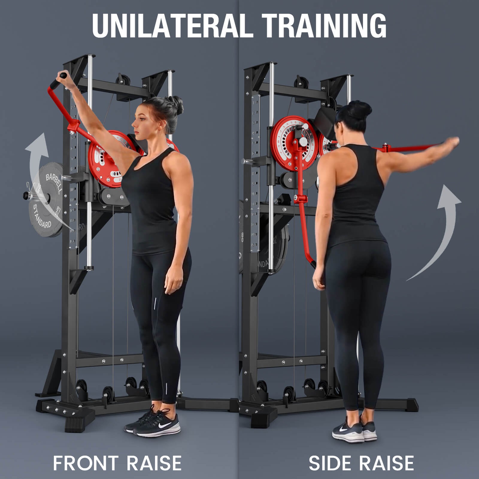 GMWD Lateral Raise & Adjustable Standing Multi-Flight Machine CPJ ...