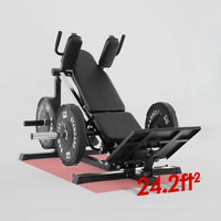 Leg Sled Hack Squat Machine, Compact Leg Press Equipment - GMWD