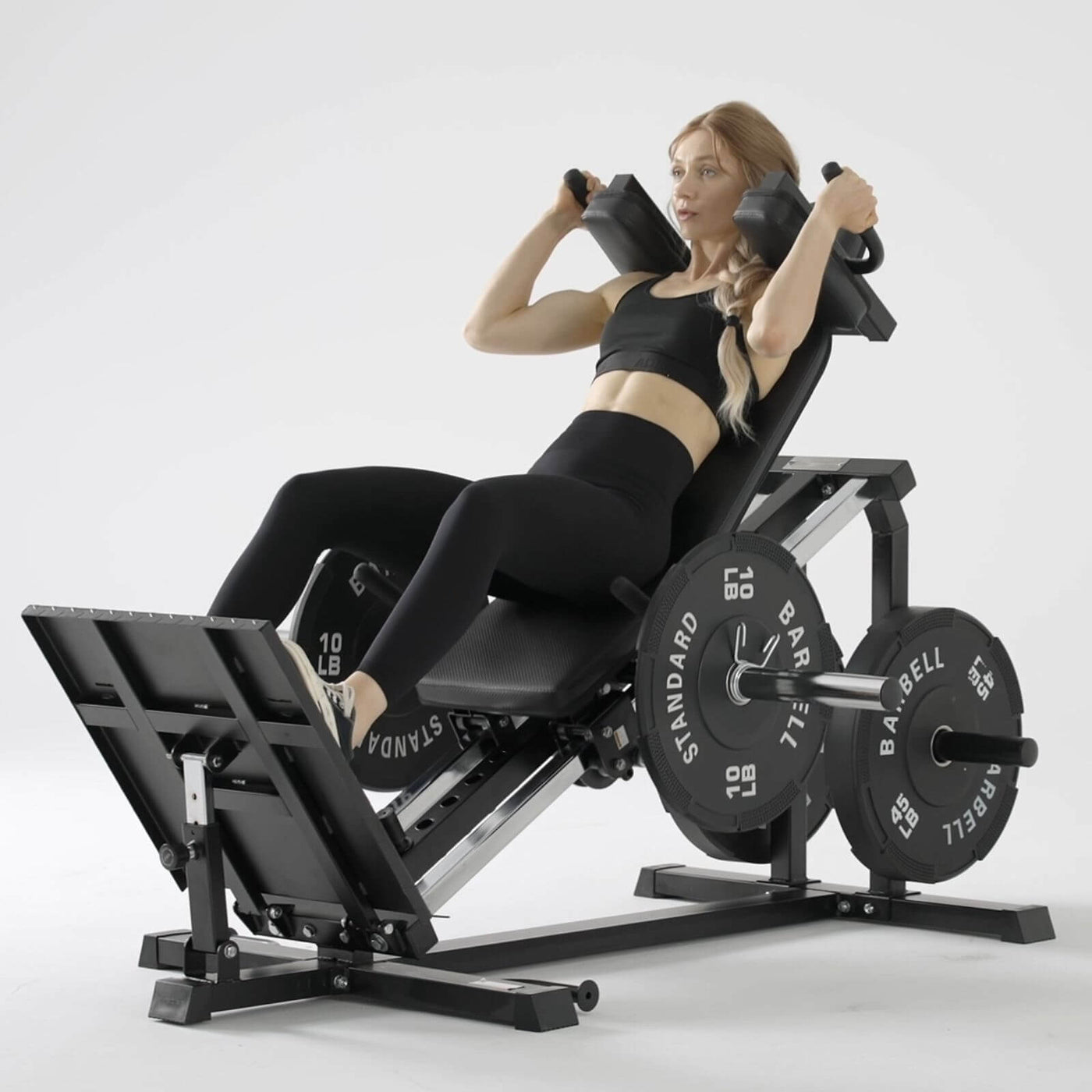 Leg Sled Hack Squat Machine, Compact Leg Press Equipment - GMWD