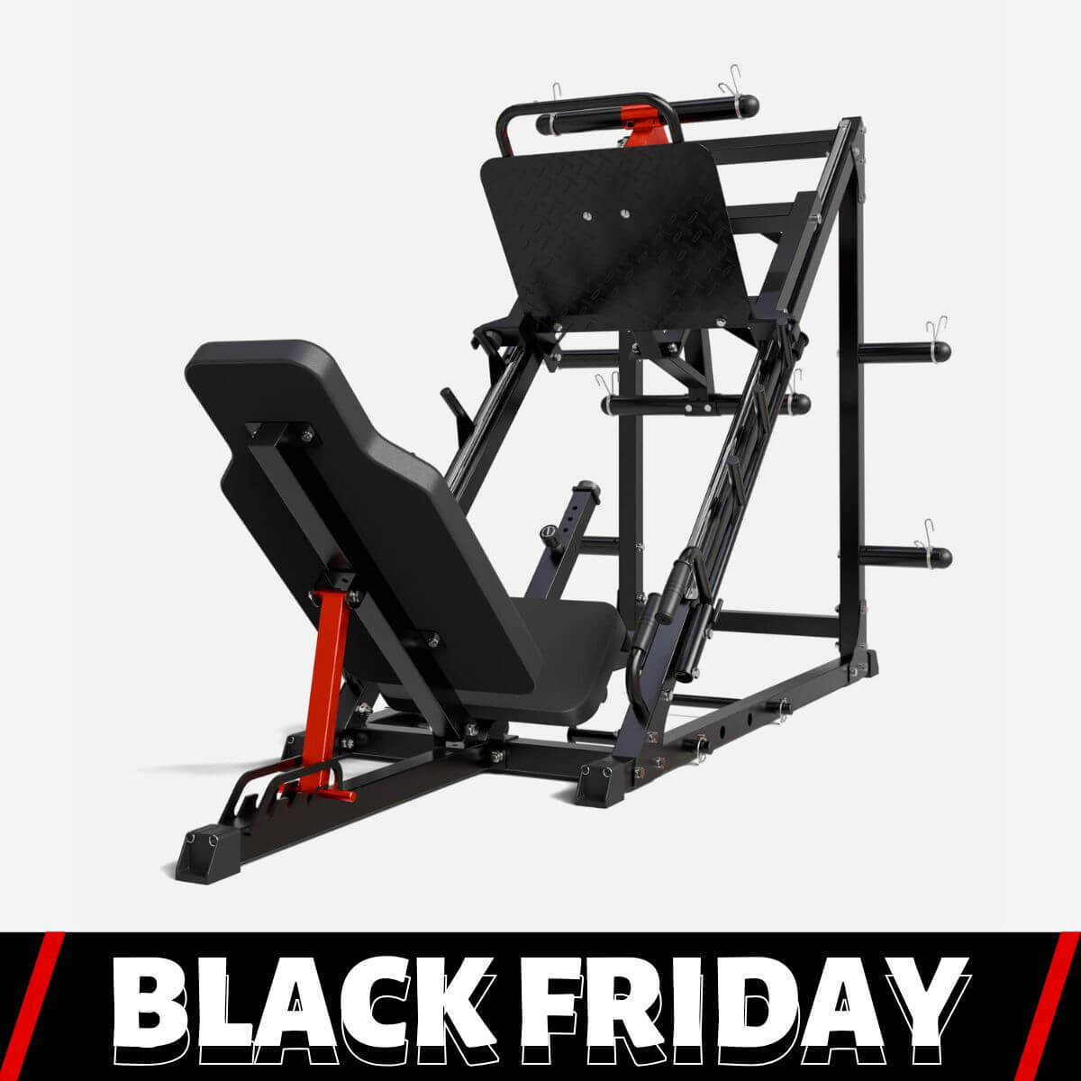 GMWD Budget 45 Degree Leg Press Machine with Calf Block, Compact Leg ...