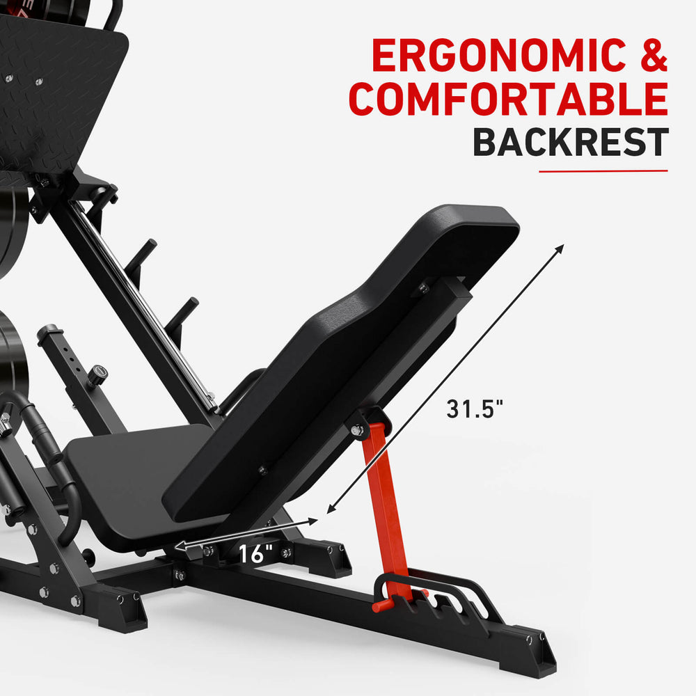 GMWD Plate Loaded 45 Degree Leg Press Machine Compact