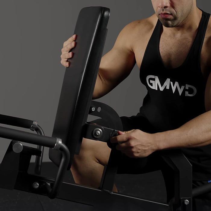 GMWD 4-in-1 Isolated Leg Extension and Curl Machine LE03, Heavy Duty ...