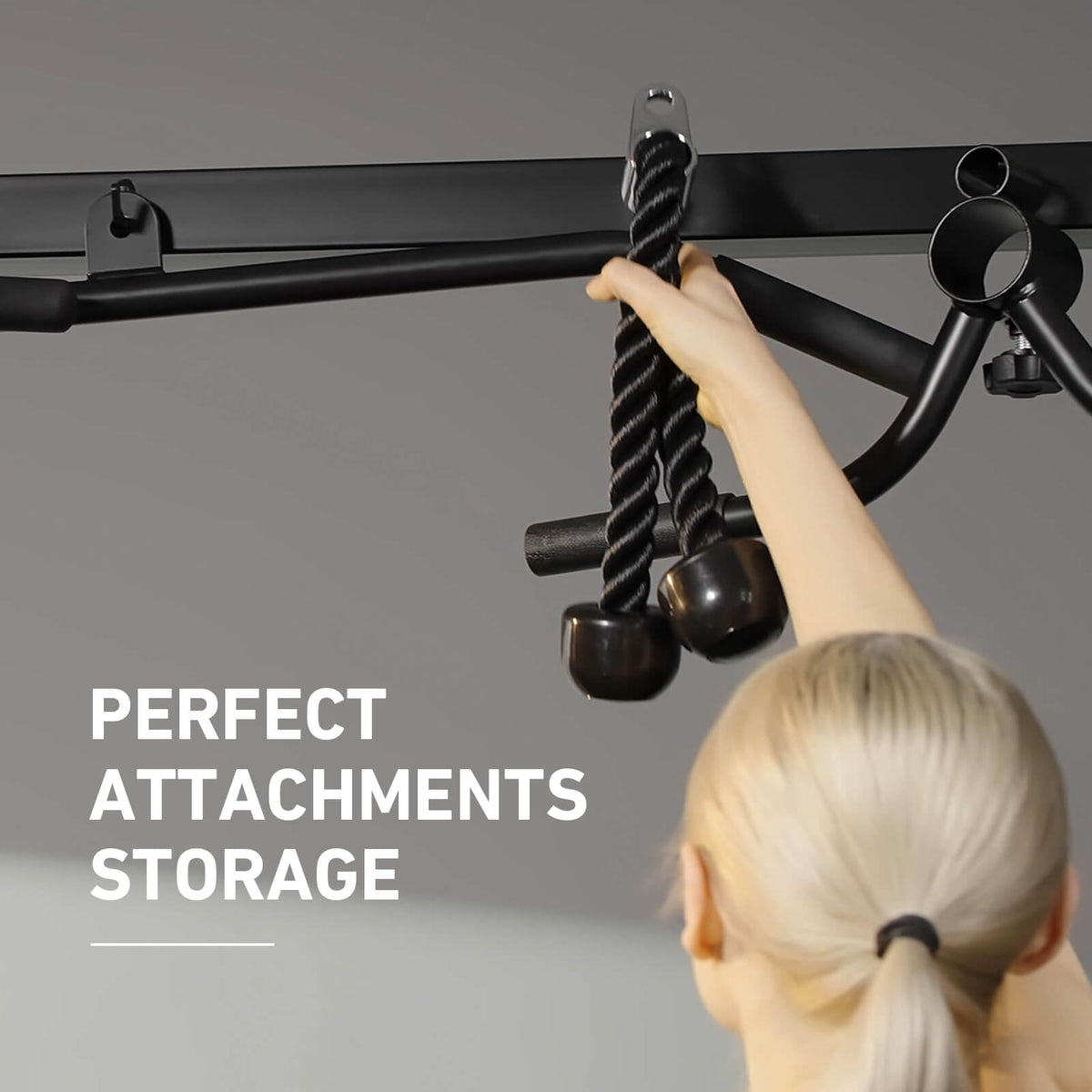 GMWD Power Rack Functional Trainer Dual Pulley System Plate Loaded