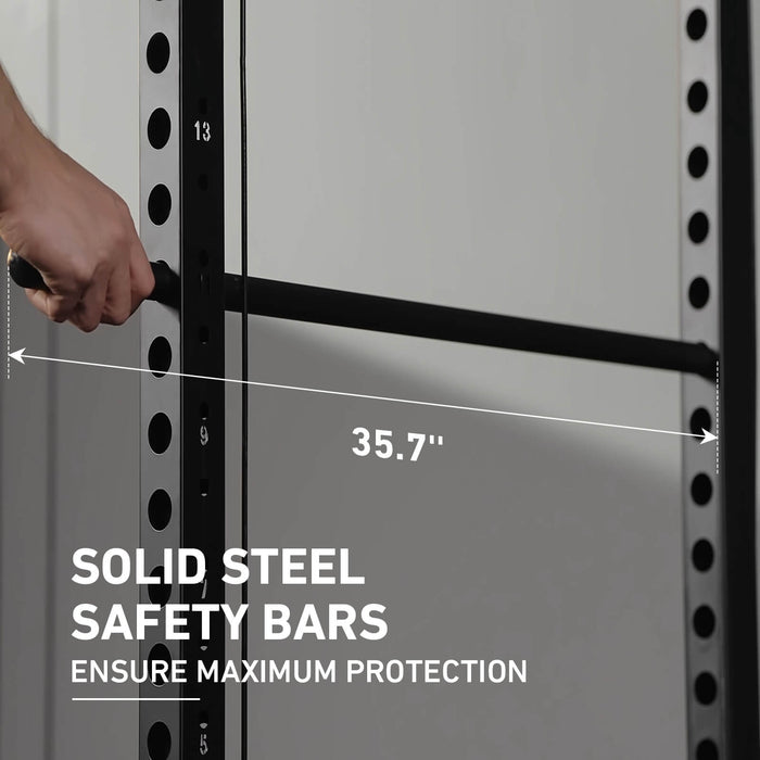 GMWD Power Rack Functional Trainer Dual Pulley System Plate Loaded