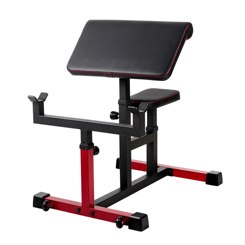 Preacher Curl Bench, 350LB Capacity Arm Training for Home Gym - GMWD