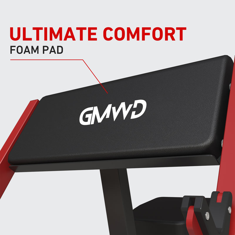 GMWD Adjustable Arm Curl Machine, Preacher Curl Bench 400LBS Bicep Curl ...