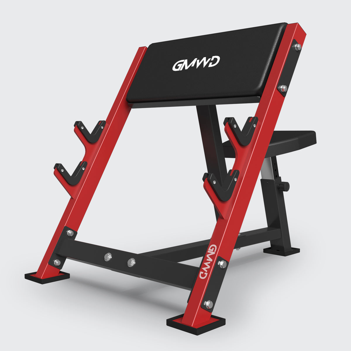GMWD Adjustable Arm Curl Machine, Preacher Curl Bench 400LBS Bicep Curl ...