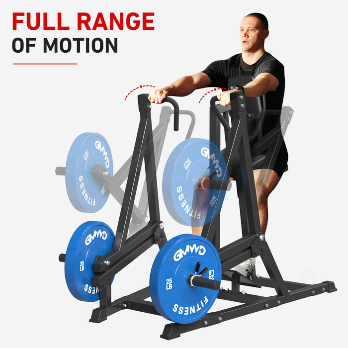 GMWD Iso-lateral Leverage Seated Row Machine Plate Loaded Multi Grips