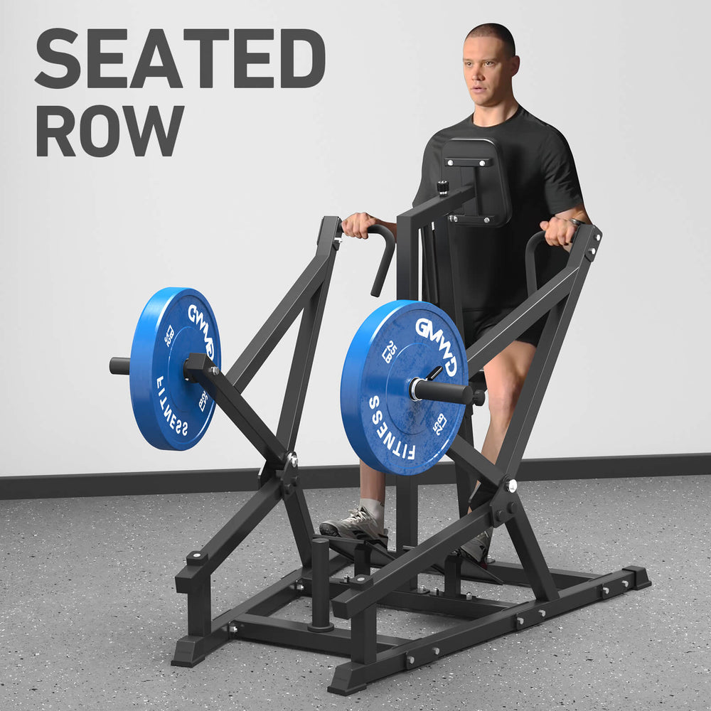 GMWD Iso-lateral Leverage Seated Row Machine Plate Loaded Multi Grips