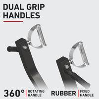 GMWD Seated Row Machine, 400LB Back Extension Rowing Machine Plate-loaded