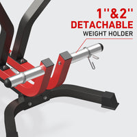 GMWD Seated Row Machine, 400LB Back Extension Rowing Machine Plate-loaded